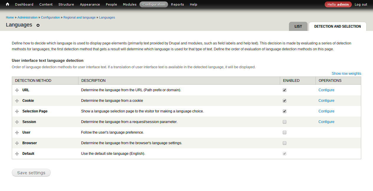 Language Selection Page | Drupal.org